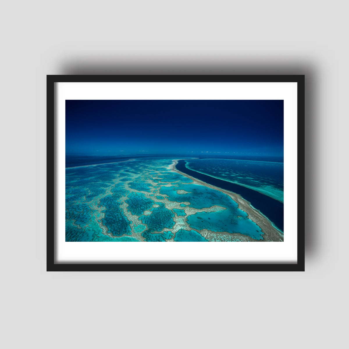 Reef River | Great Barrier Reef Aerial Print by Brooke Miles – Above ...