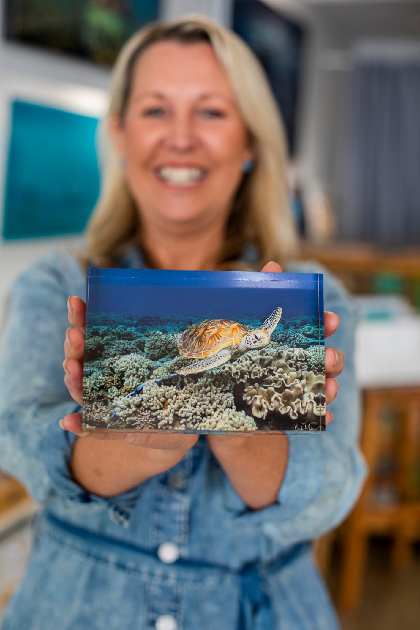 Glider - Acrylic Photo Block - Turtle Print by Brooke Miles - Great ...